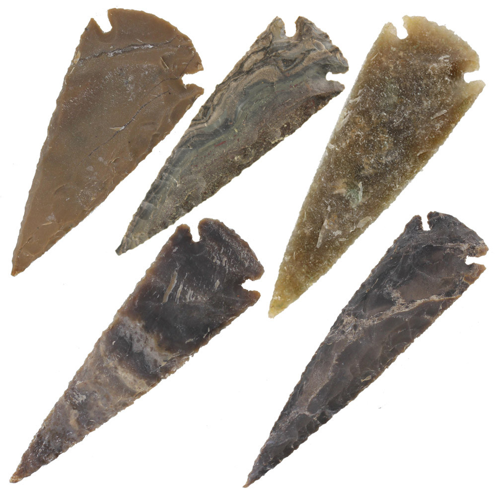 Anglo-Saxon Iron Warfare 5 Piece Set Arrowheads