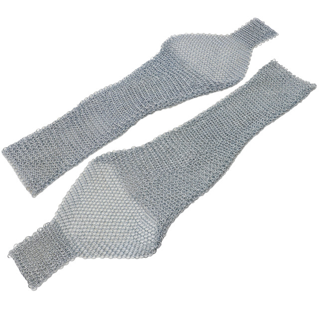 Flat Riveted Chainmail Leggings Pair | Medieval Chainmail Leg Chausses