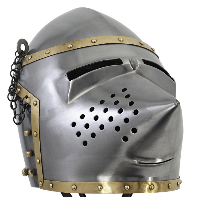Hinged Medieval Knights Hounskull Pigface Bascinet Helmet Replica