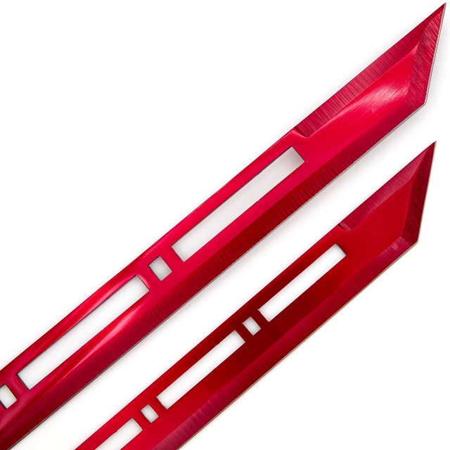 Blood Moon Full Tang Dual Ninjato Short Sword Set – Neon Red Cyberpunk ...