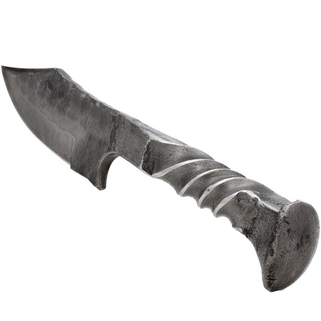 Jagged Cliffside Full Tang Twisted Handle Diamond Pattern Clip Point ...