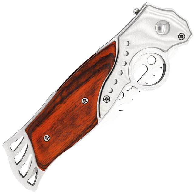 Flexible Skillset Automatic Stainless-Steel Clip Point Switchblade ...