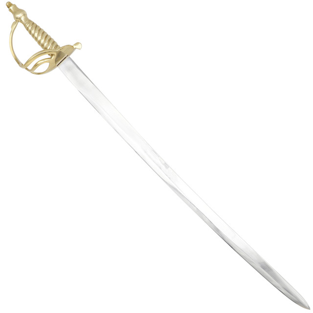 1776 Battle of Bunker Hill Sword with EN45 Steel Blade and Brass Hilt