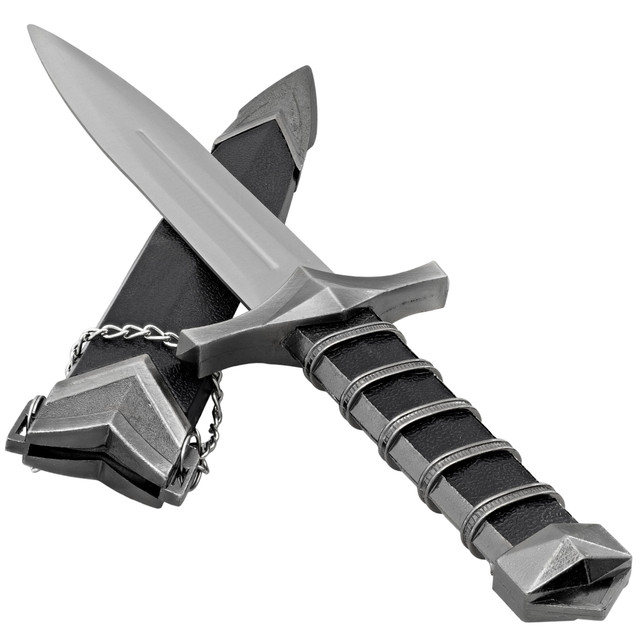 P.S Dark Assassin Dagger with Sheath - Perfect for Medieval Cosplay