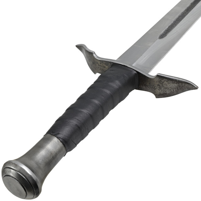 High Carbon Spring Steel Sword – Double-Edged Blade with Full Tang and ...