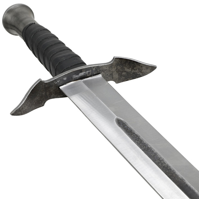 High Carbon Spring Steel Sword – Double-Edged Blade with Full Tang and ...