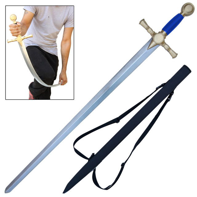 Masonic Tiler Foam Sword with Blue Handle with Katana Bokken Shinai ...