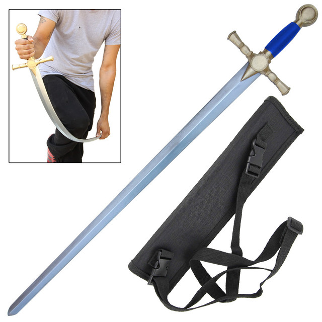 Masonic Tiler Foam Sword with Blue Handle and Mini Nylon Carrying Case