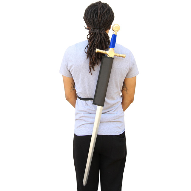 Masonic Tiler Foam Sword with Blue Handle and Mini Nylon Carrying Case