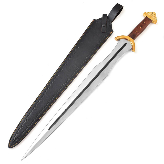 Hand-Forged 1095 High Carbon Steel Sword – Full Tang Battle-Ready Blade