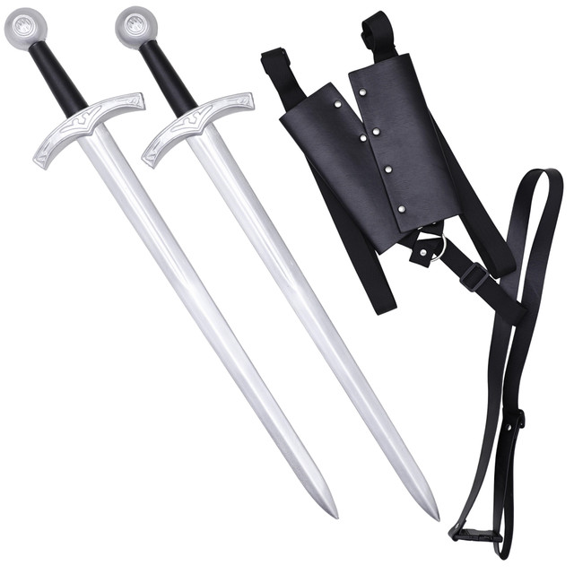 Foam Knightly Shortsword & Double Back Strap Sheath Kit – Set of 2 ...