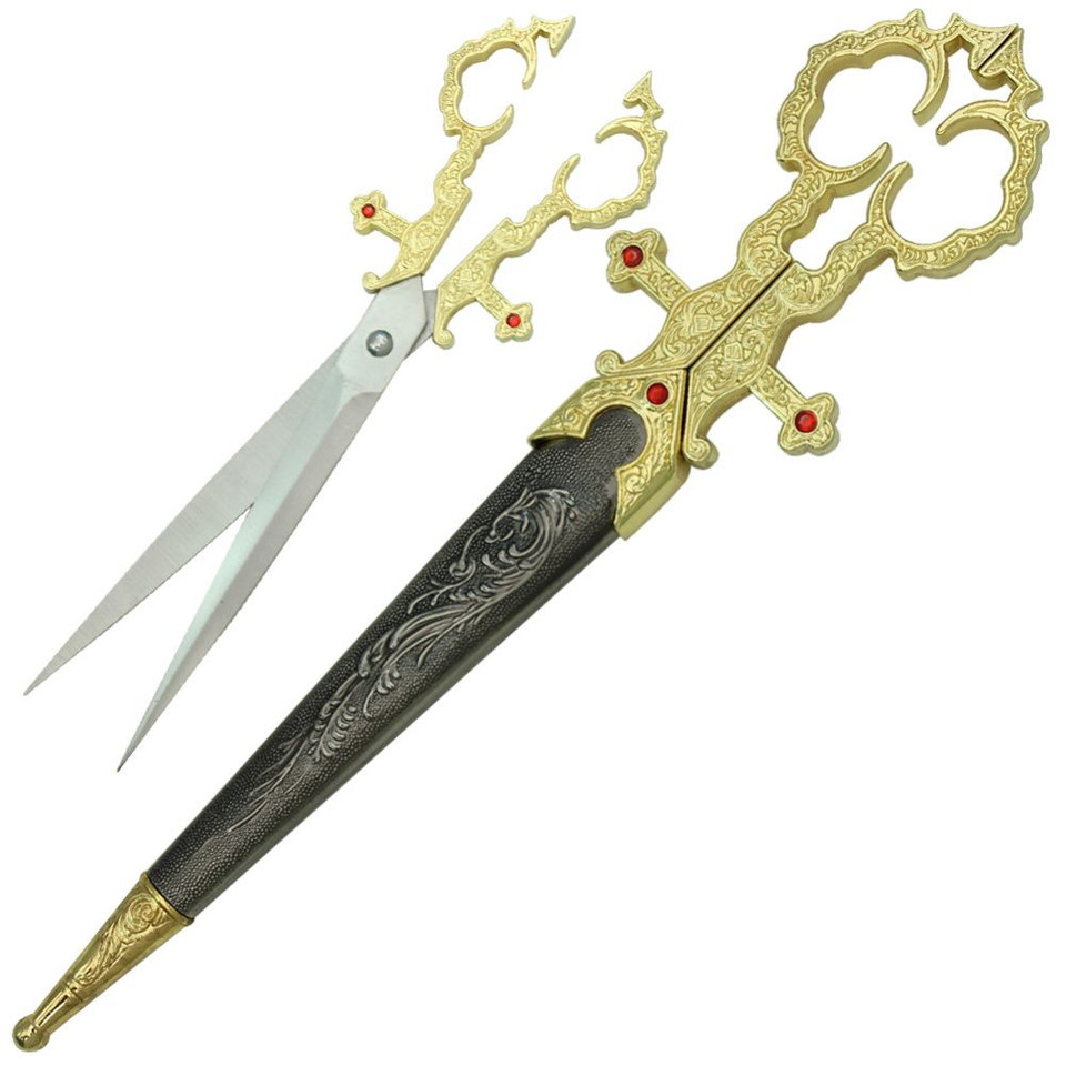 Medieval Renaissance Scissors Bodice Dagger Knife