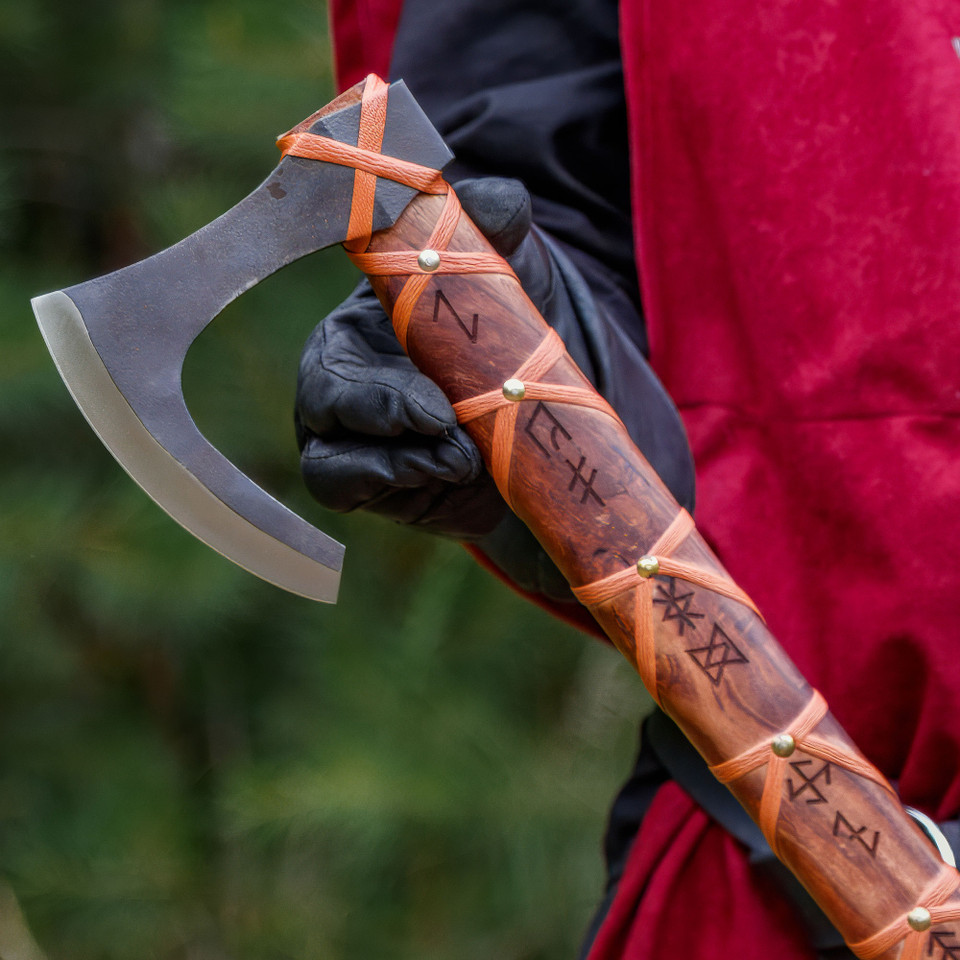 Split Seas Functional Hand Forged High Carbon Steel Outdoor Axe w ...