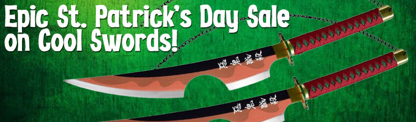Epic St. Patrick's Day Sale on these 5 Cool Swords! - SwordsSwords.com