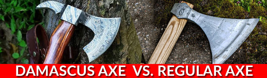 Damascus Axe vs. Regular Axe: Which One Should You Choose ...