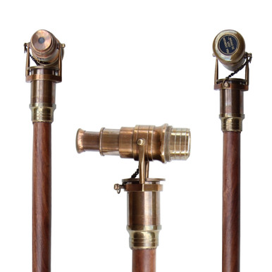 Would Be Lost Without You Steampunk Walking Cane - SwordsSwords.com