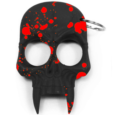 Demonic Skull Self Defense Keychain | Black & Red
