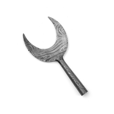 Hand Forged Crescent Soaring Damascus Steel Rope Cutter Medieval ...