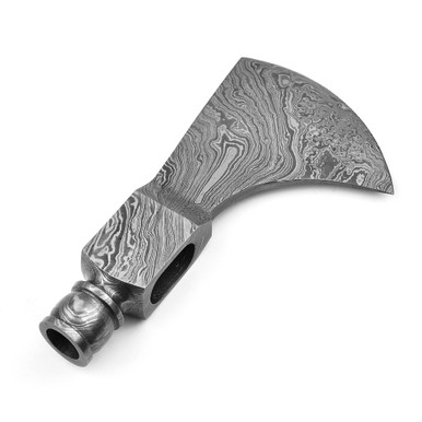Light it Up Damascus Steel Peace Pipe Axe Head | Build Your Own ...