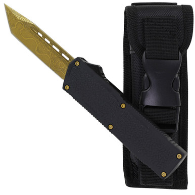 Lightening Fast Dual Action Automatic Tanto Blade OTF Knife w/ Free ...