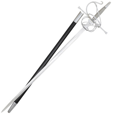Swept Hilt Rapier – Elegant 45-Inch Historical Sword with Polished ...