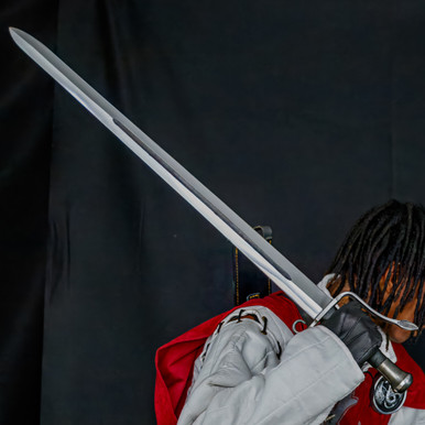 Spring Steel Sword High Carbon – Full Tang with Premium Leather Sheath