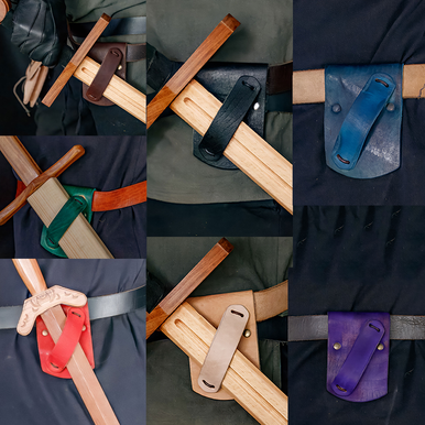 Right-Handed Sword or Axe Frog –Genuine Rawhide Leather