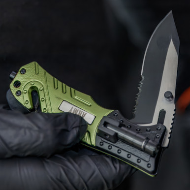 Lethal Defender Army Spring Assist Knife – Tactical Two-Tone Blade ...