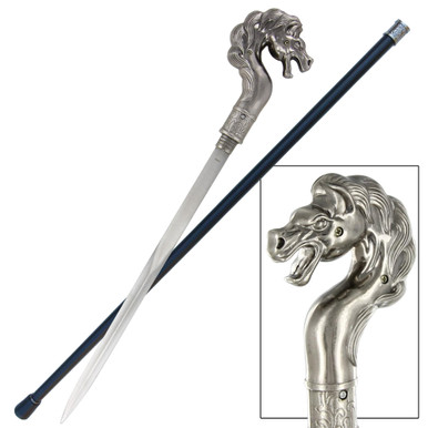 Thoroughbred Show Horse Sword Cane