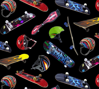 Elizabeth Studio - Sports - Ripsticks, Black - Lancaster Home & Fabric
