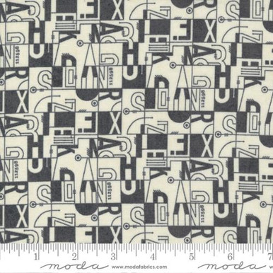 Moda - Date Night - Words Block, Cream - Lancaster Home & Fabric