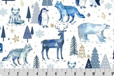 Shannon Fabrics - Cuddle Prints Winterland, Sea Glass - Lancaster Home ...