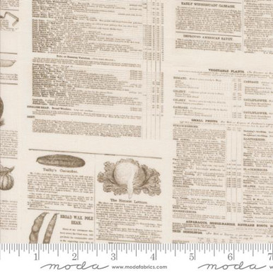 Moda - Farm And Garden - Almanac Words, Milk - Lancaster Home & Fabric