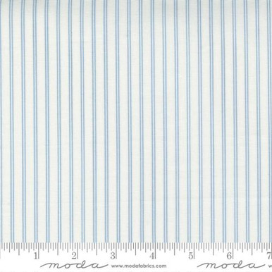 Moda - Nantucket Summer - Stripes, Cream/Blue - Lancaster Home & Fabric