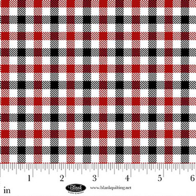 Blank Quilting - Plaid Essentials - Gingham, Black/Red - Lancaster Home ...