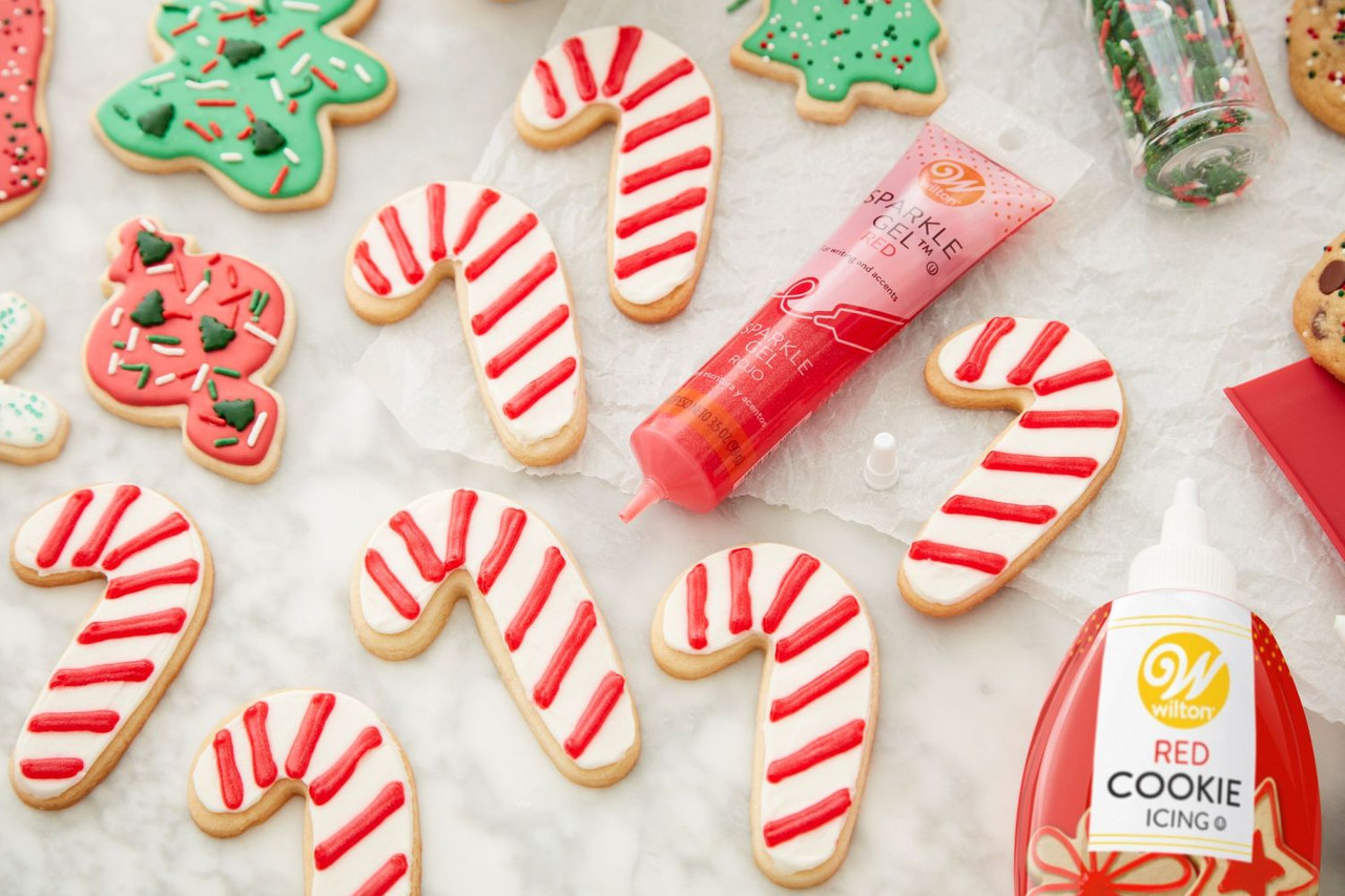 Red Edible Sparkle Gel Frosting Tube, 2 oz. - Wilton B2B