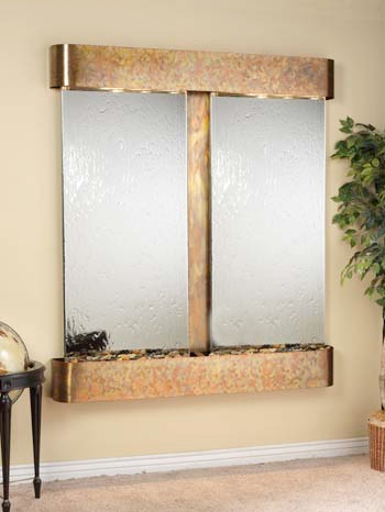 Adagio Cottonwood Falls Mirror Water Fountain | Water Gallery LLC