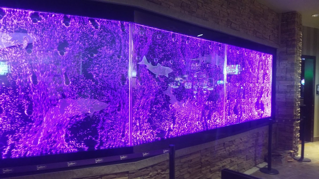 Inset Partition Swirly Bubble Wall - Water Gallery