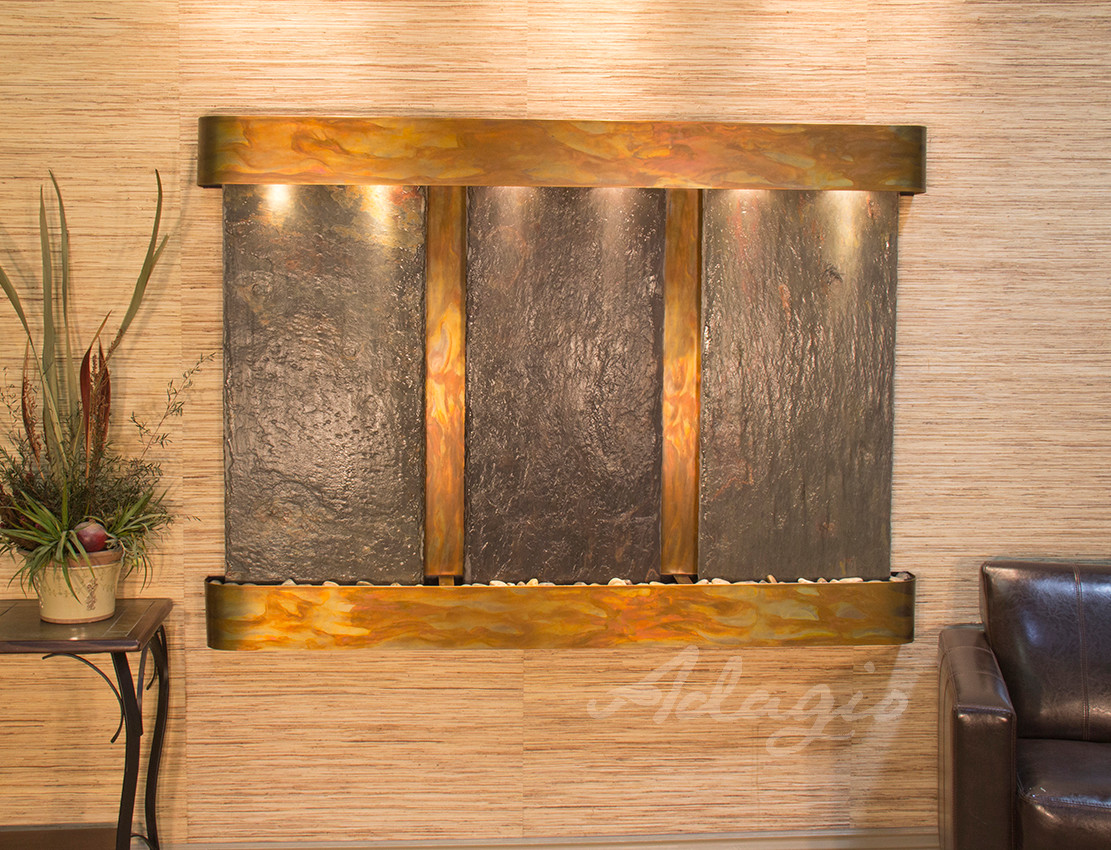 3 Panel Slate Water Fountain | Adagio Wall Fountain