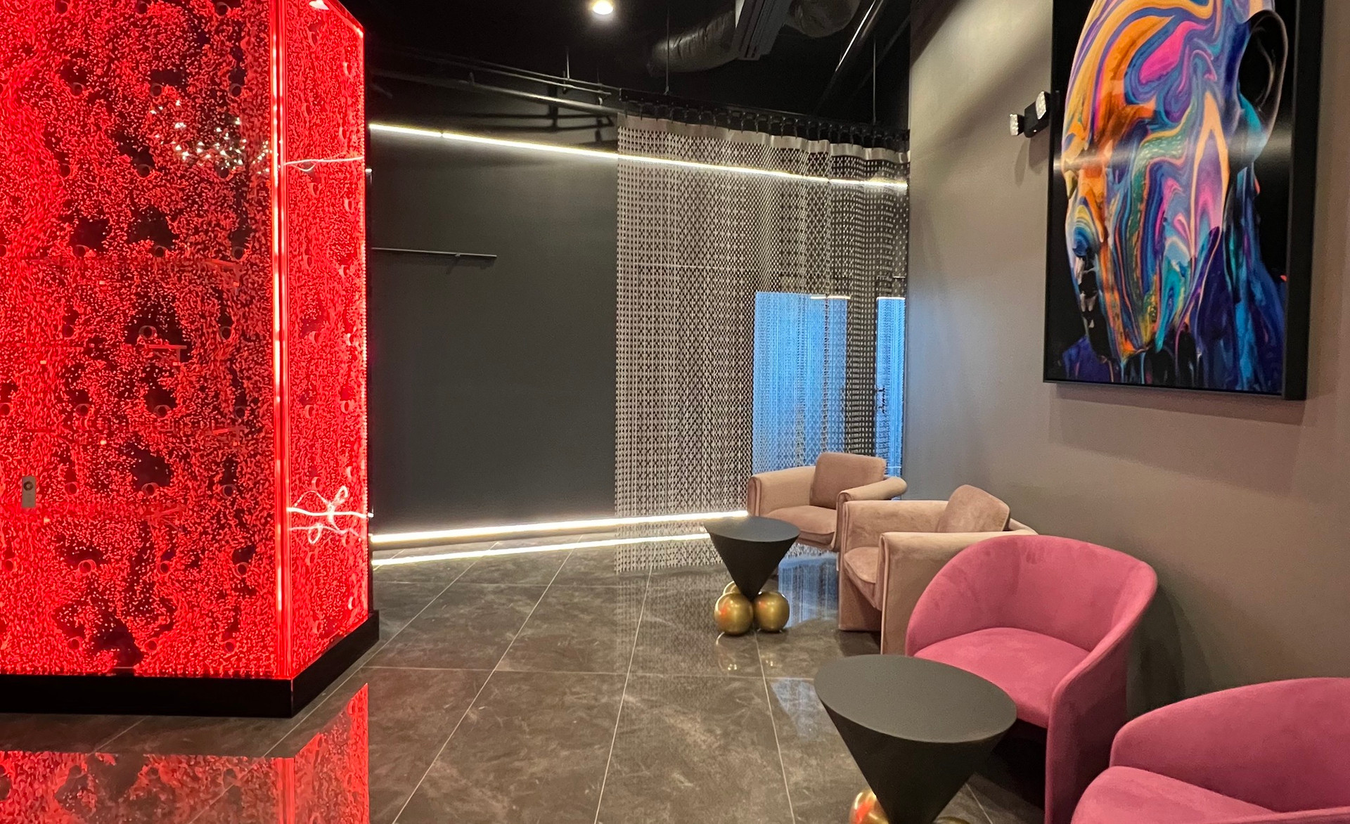 Corduroy Window Swirly Bubble Wall - Water Gallery