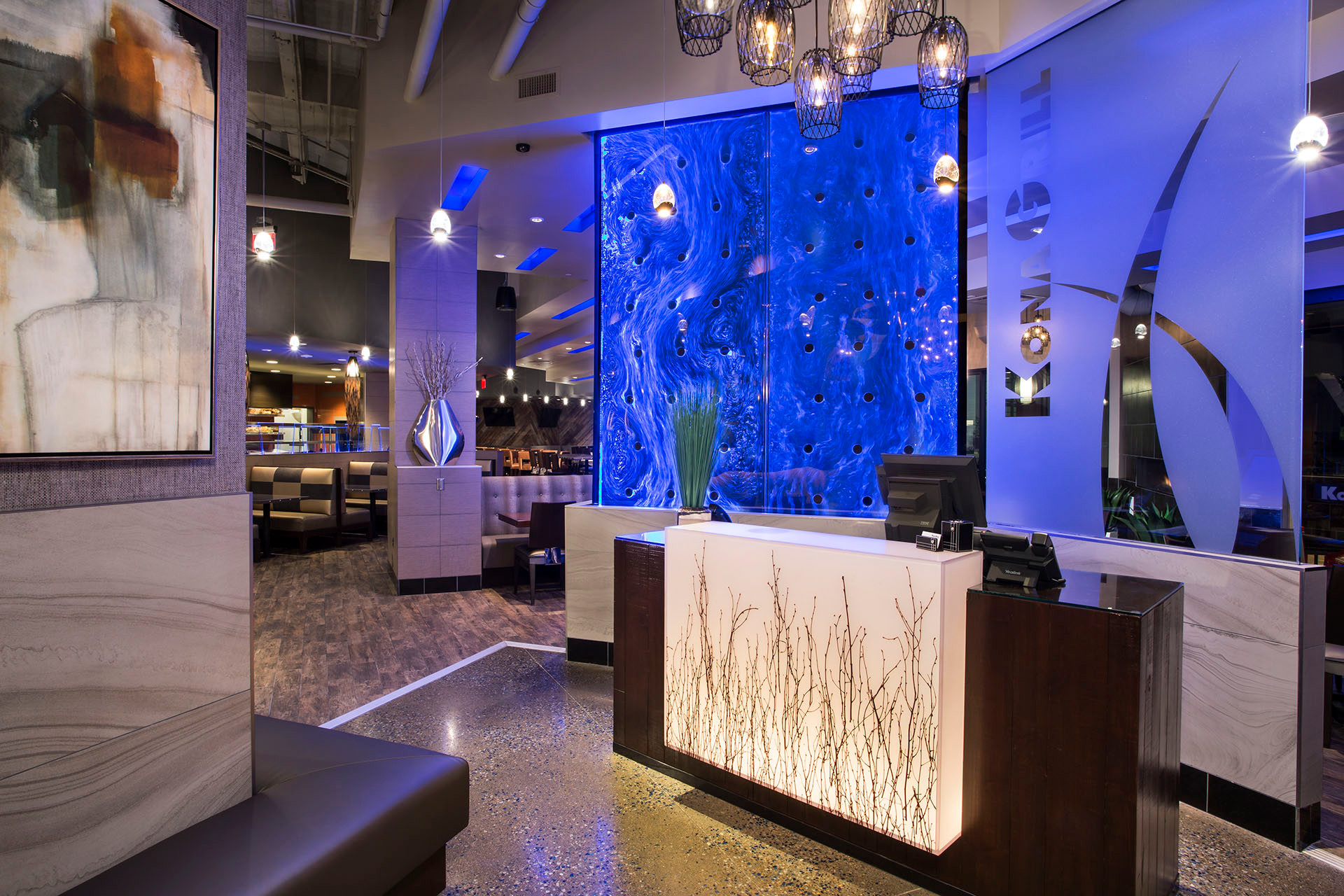 Corduroy Window Swirly Bubble Wall - Water Gallery