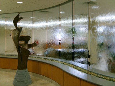 Custom Rain Curtain Water Feature | Water Gallery
