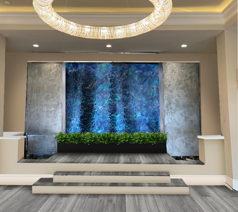 Glass Waterfalls & Glass Fountains | Water Gallery