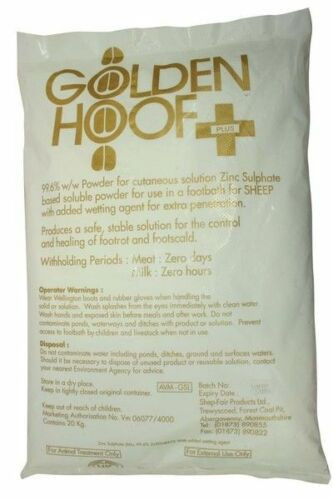Golden Hoof Zinc Sulphate Plus 20 Kg