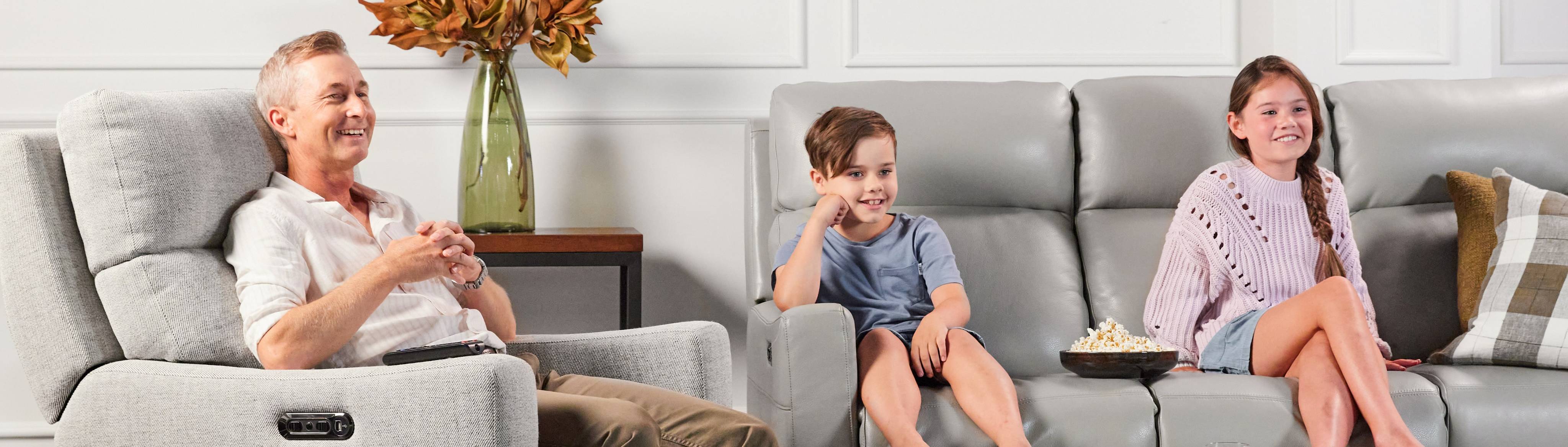 Media Room Sofas and Recliners - Get your home theatre ready with this ...
