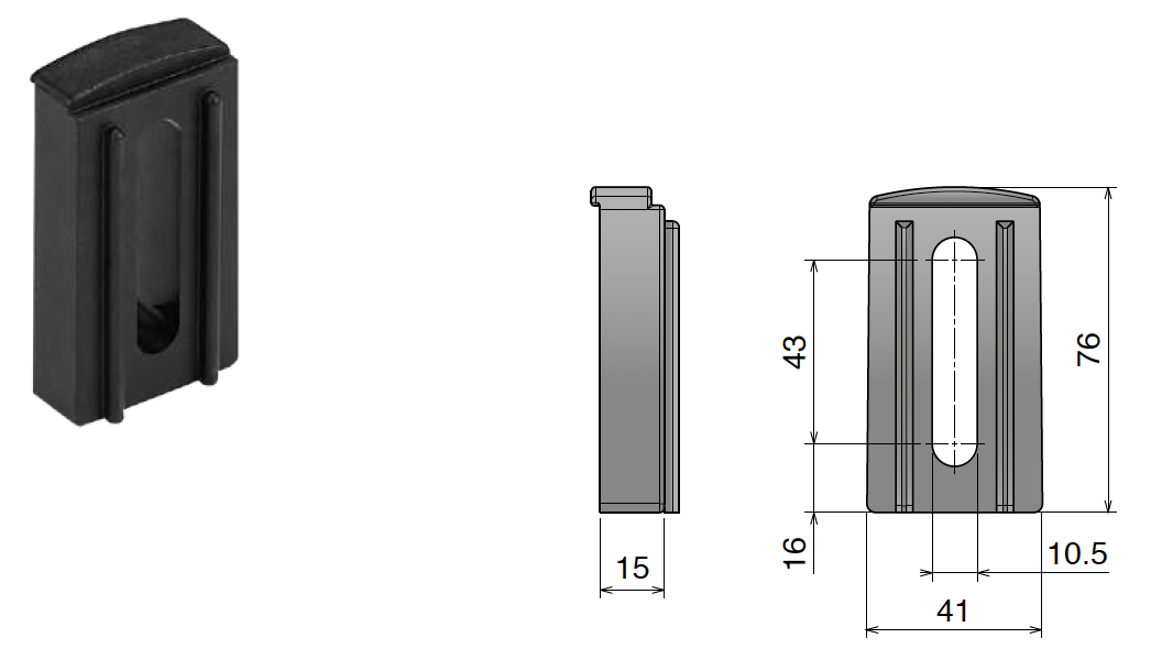 Guide Bracket Spacer - Small. 15mm - Arnott Handling