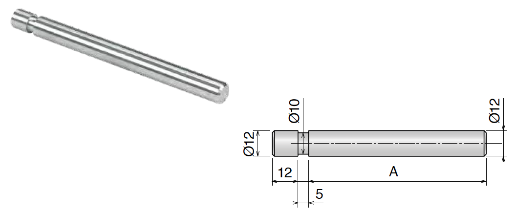 Guide Rod For Use With Part P32401 - Ø12 X 100 - Arnott Handling