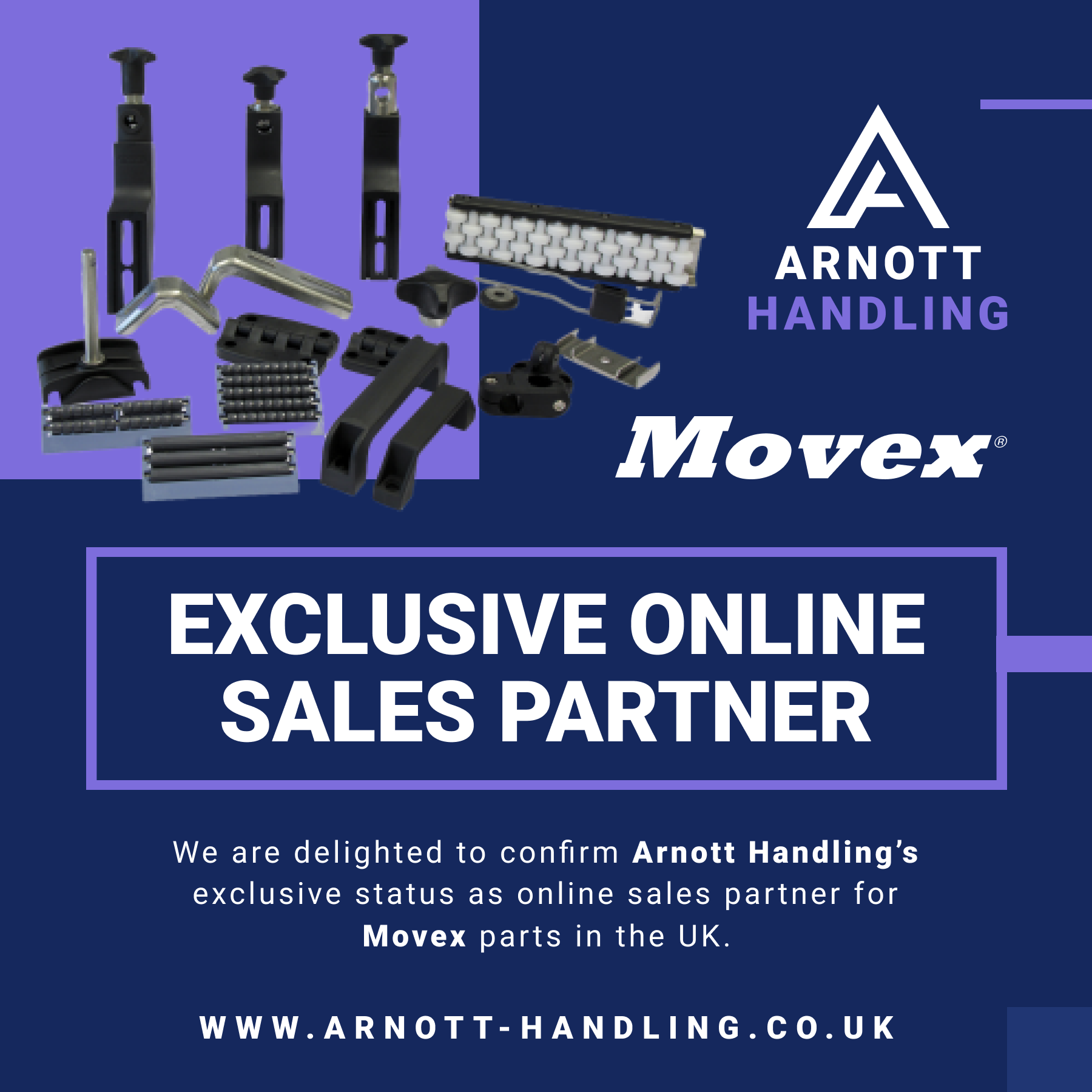 Movex Exclusive Online Sales Partner - Arnott Handling