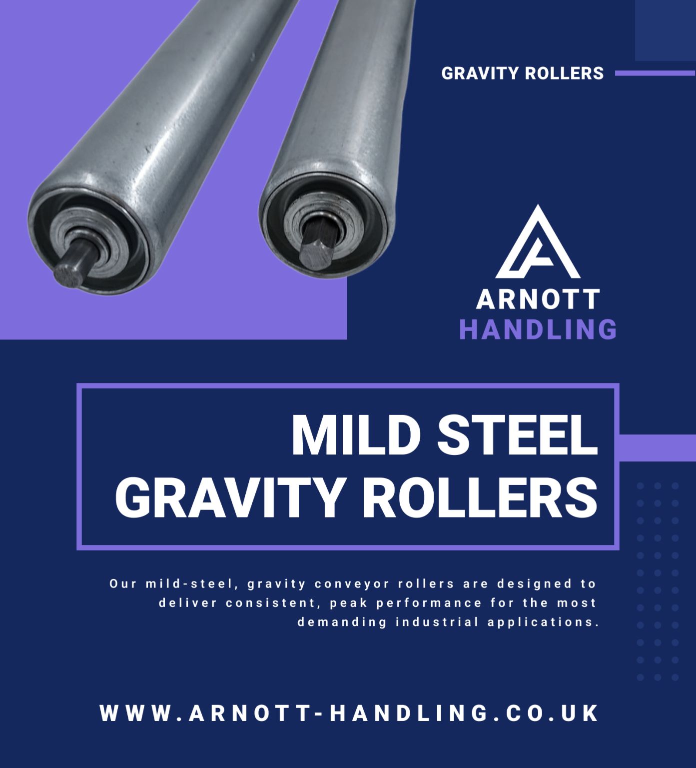 Mild Steel Rollers – Now Available online - Arnott Handling