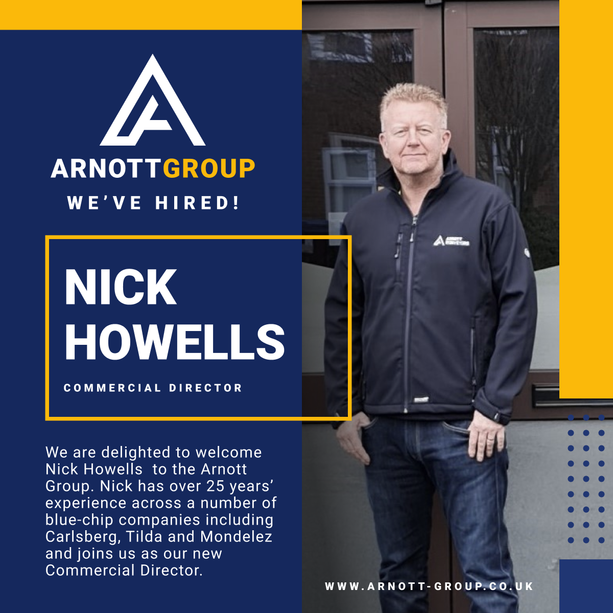 Meet our new Commercial Director - Arnott Handling